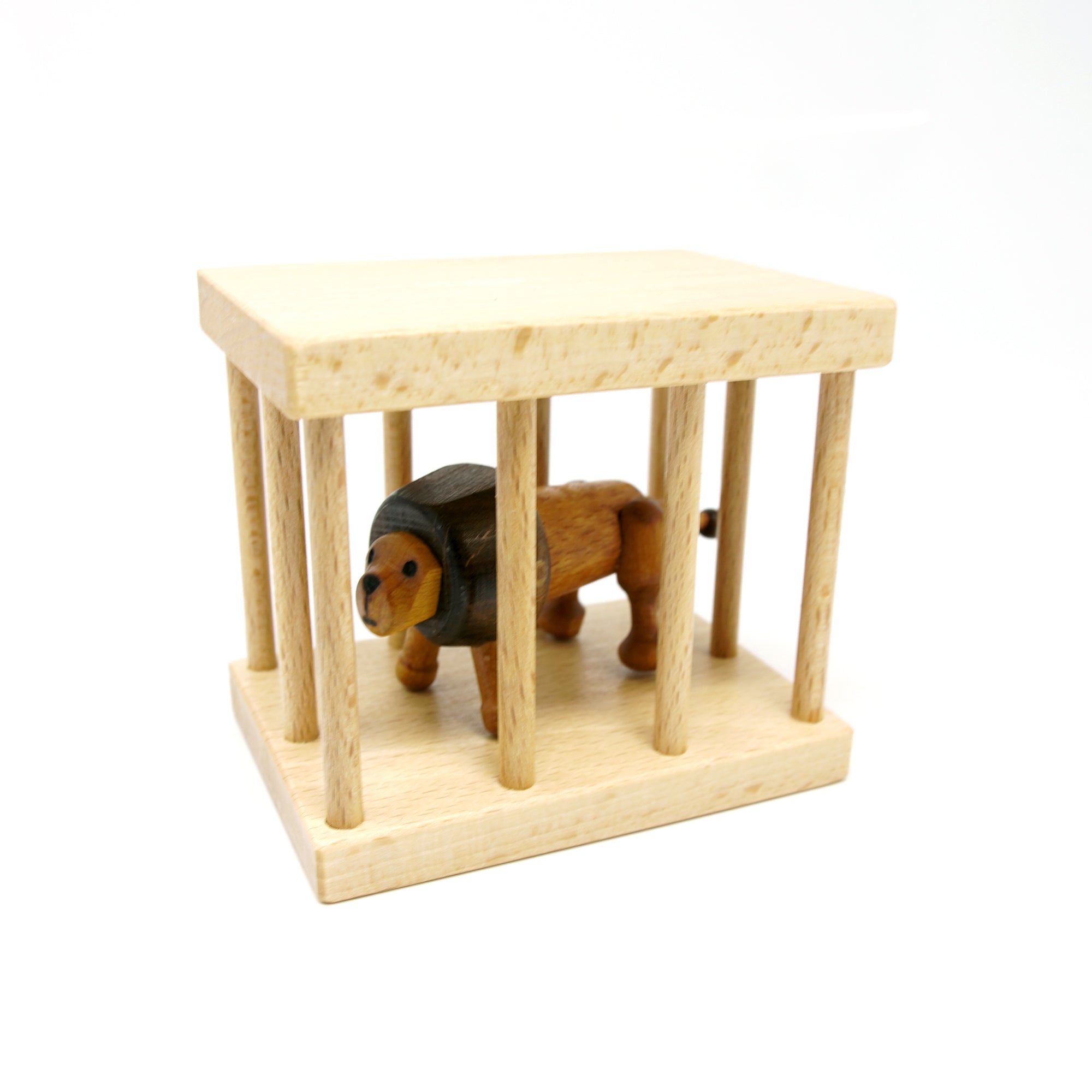 Lion in the Cage Puzzle | Difficult Handmade Wooden Puzzle