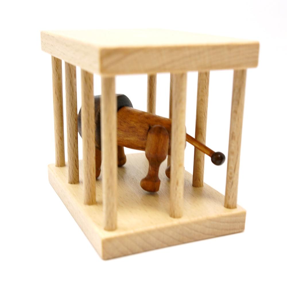 Lion in the Cage Puzzle | Difficult Handmade Wooden Puzzle