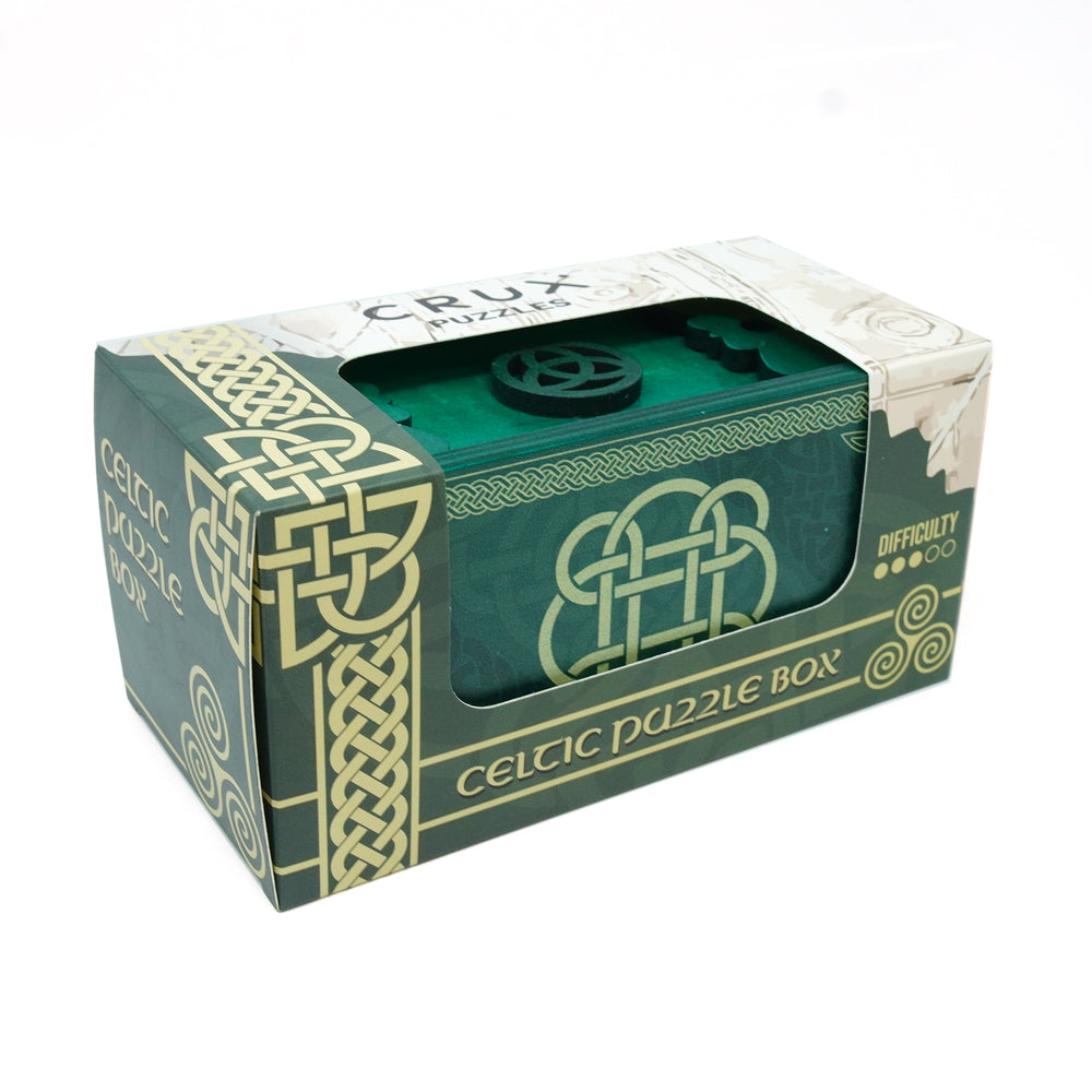 Celtic Puzzle Box | Beginner Wooden Puzzle Box | Secret Stash Box