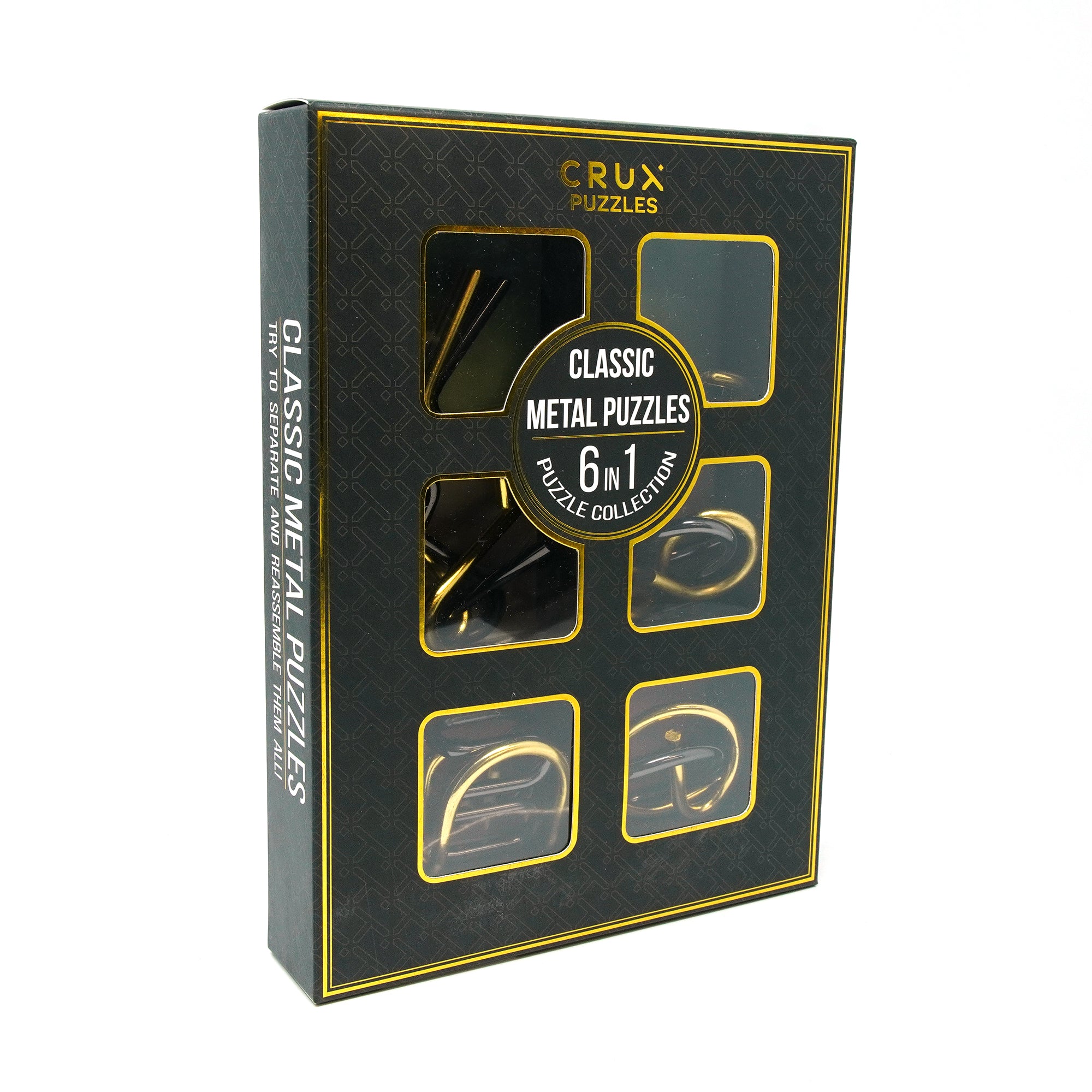 Classic Metal Puzzles - Set of 6 | Puzzle Gift Set For Adults