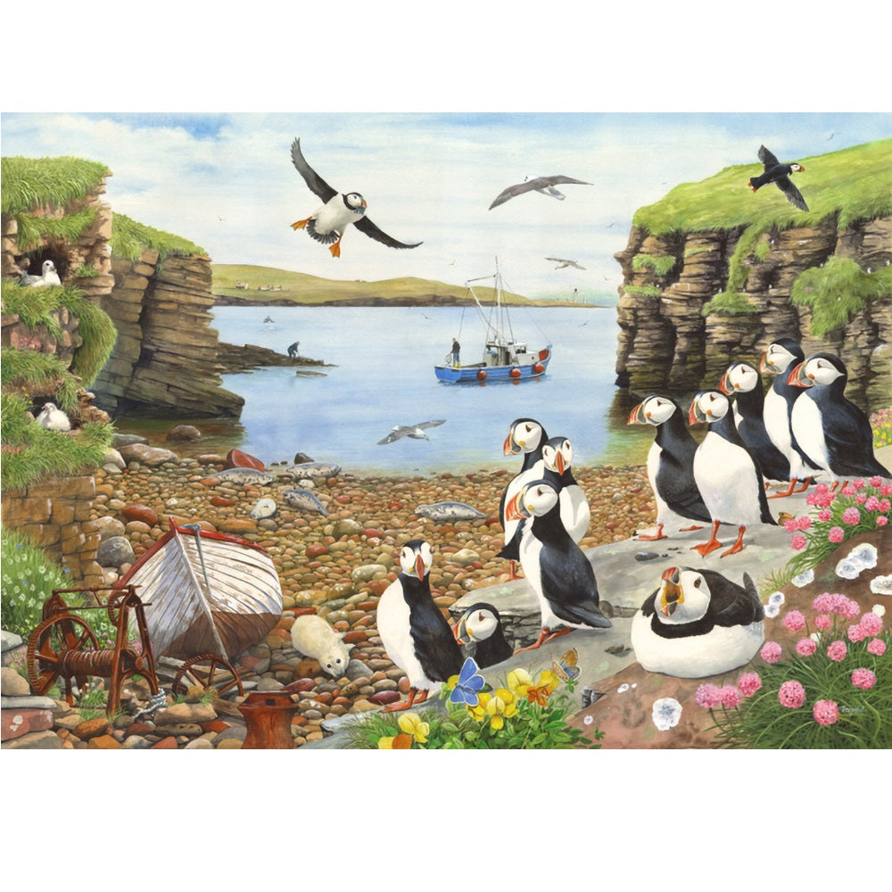 Puffin Parade Jigsaw - 500 XL Pieces