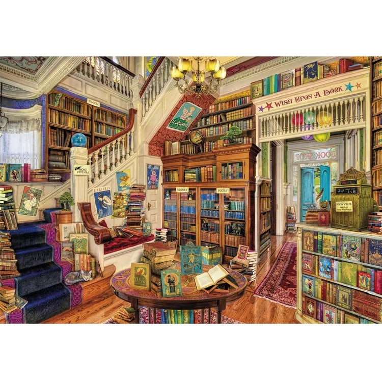Wish Upon A Bookshop Jigsaw Puzzle | Premium Wooden Jigsaw
